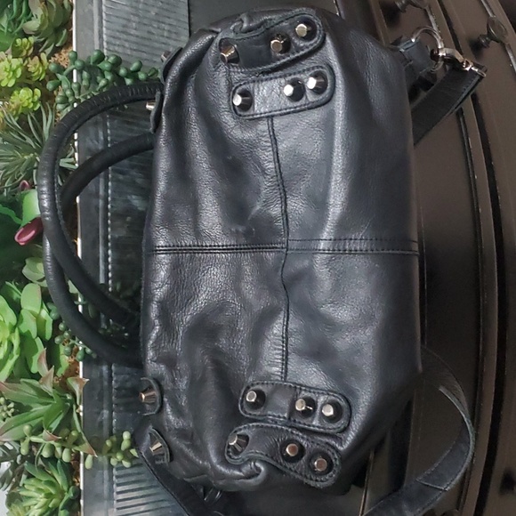 Linea Pelle | Bags | Linea Pelle Black Leather Studded Tote | Poshmark